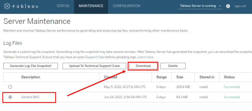 วิธีการเก็บ Log เพื่อแก้ไขปัญหาโปรแกรม Tableau Server - BAC Tableau