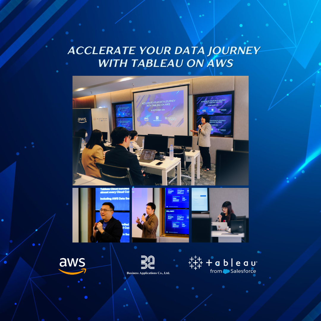 ภาพบรรยากาศงานสัมมนา Accelerate your Data journey with Tableau on AWS ...